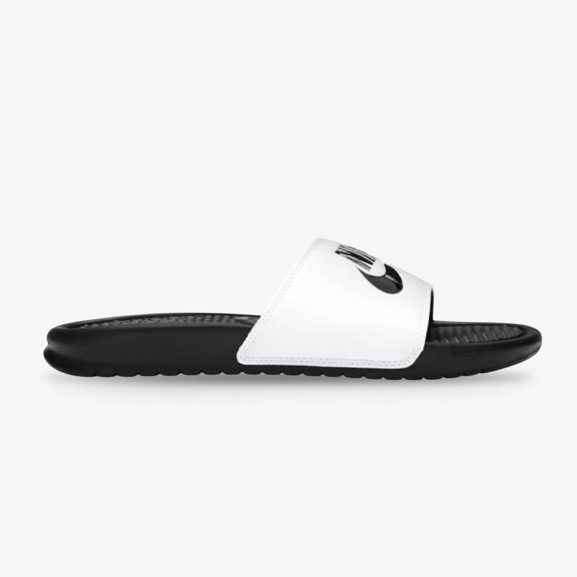 Chanclas Nike Bensassi Hombre Blanco Negro
